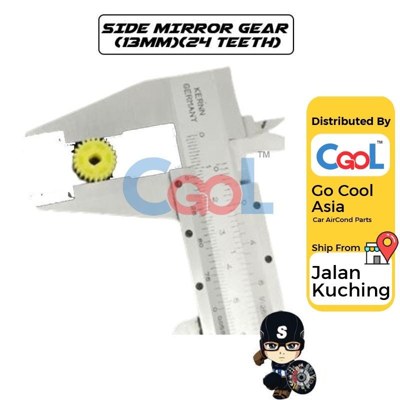 HONDA CIVIC SNA FD , CRV, ACCORD SIDE MIRROR GEAR (13MM)(24 TEETH) | Shopee Malaysia