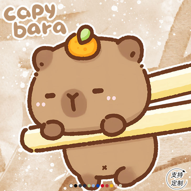 Q Version Capybara Capybara Joint Cartoon Cute Short-Sleeved T-Shirt ...