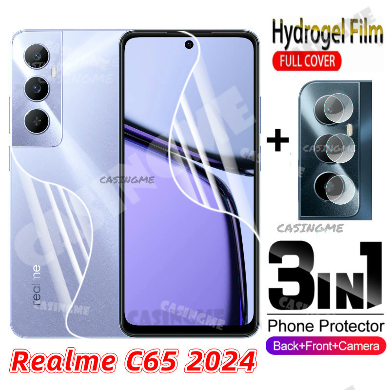 Realme C65 2024 Front Back Full Cover Protection Hydrogel Film For ...