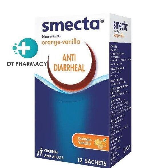 Smecta Orange-Vanilla Anti Diarrheal 3g 12's EXP:09/2025 | Shopee Malaysia