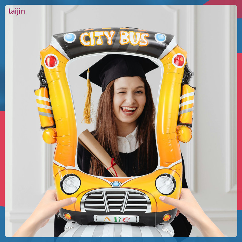 Graduation Standing Balloon Grad Party Backdrop Photo Frame Shaped ...