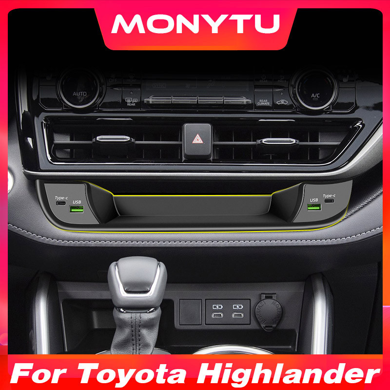 For Toyota Highlander XU70 USB Type-C Splitter Adapter Fast Charger ...