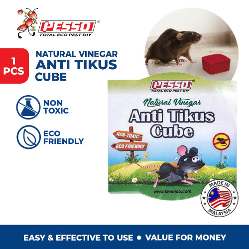 Non-Toxic Pesso Eco Natural Vinegar Rat Repellent Cube Wax - Anti Rat ...