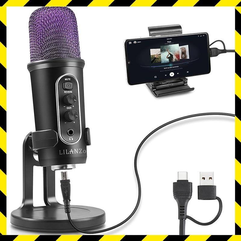 LILANZo USB Condenser Microphone Gaming Microphone Uni-directional PC ...