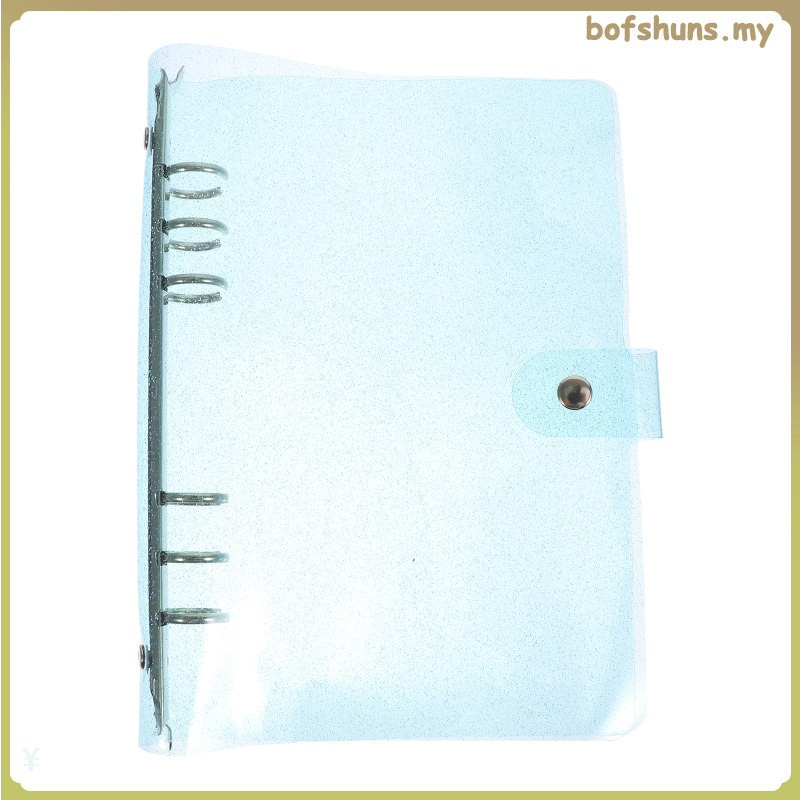 Glitter Loose Leaf Enclosures Clear Binder Diary Notepad Waterproof ...