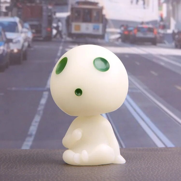 986 Miyazaki Princess Mononoke Kodama Tree Spirit Figures Studio Ghibli ...