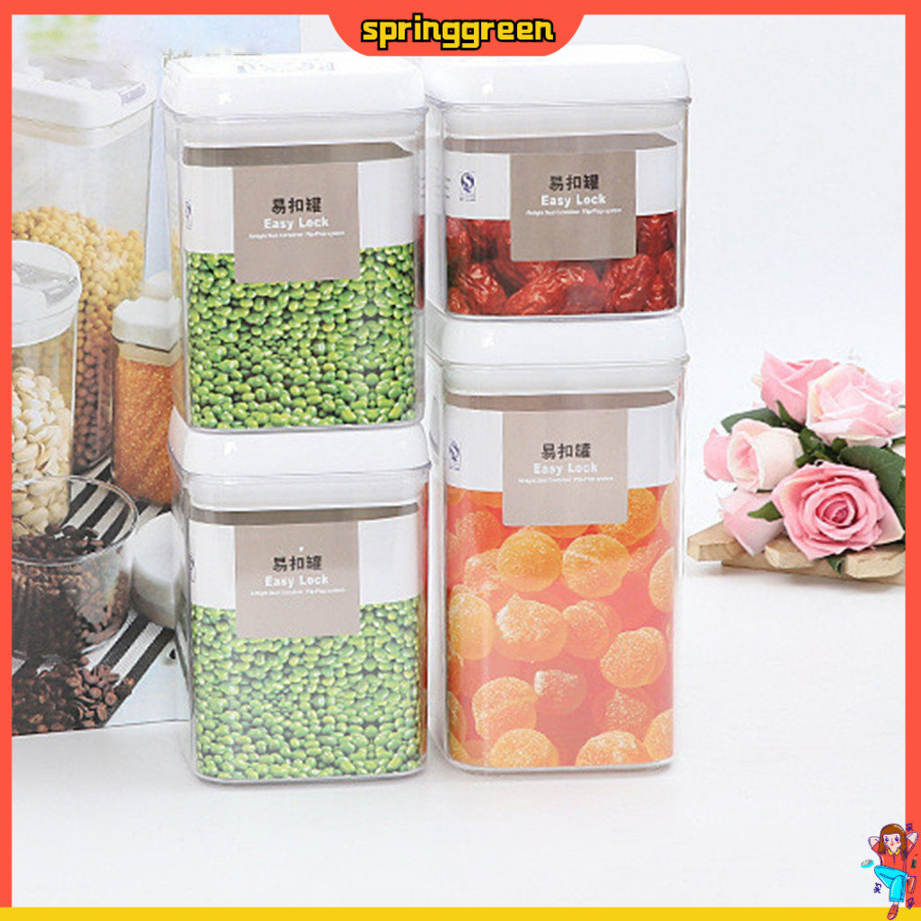 SPRINGGREEN| Green Plastic Food Container Airtight Storage Container ...