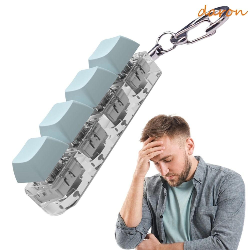 DARON Keyboard Caps Toy, Calming Shaft Tester Keyboard Keychain ...