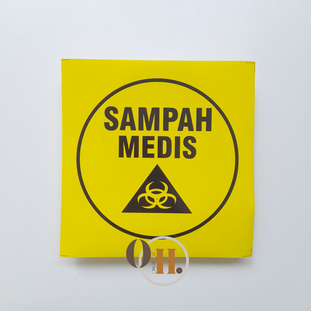 Medical Waste Sticker - Medical Waste Label Sticker - vinyl Sticker ...