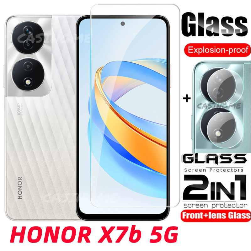 Honor X7b 5G 2024 Film 2 in 1 Screen Protector Full Cover Tempered ...