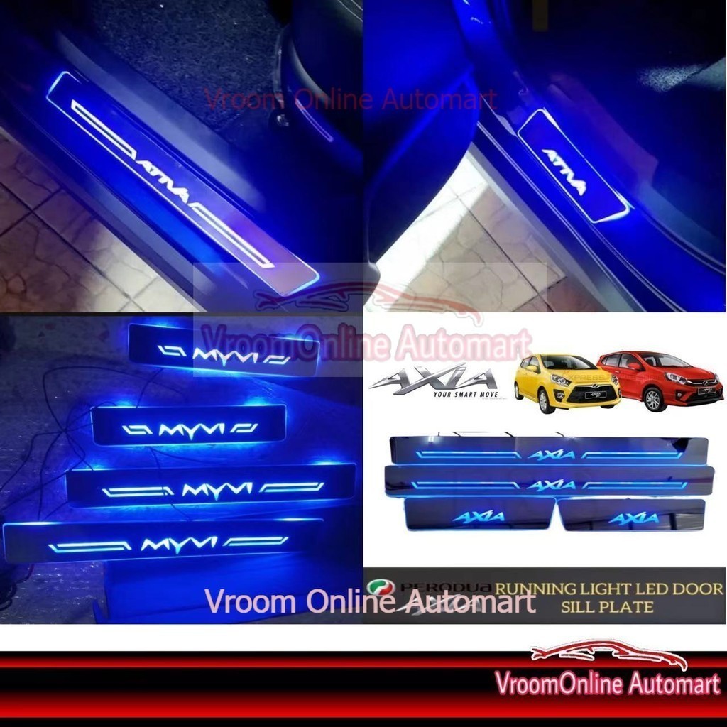 DOOR STEP LED Myvi BEZZA AXIA ATIVA 4PCS PERODUA RUNNING LIGHT BLUE LED ...