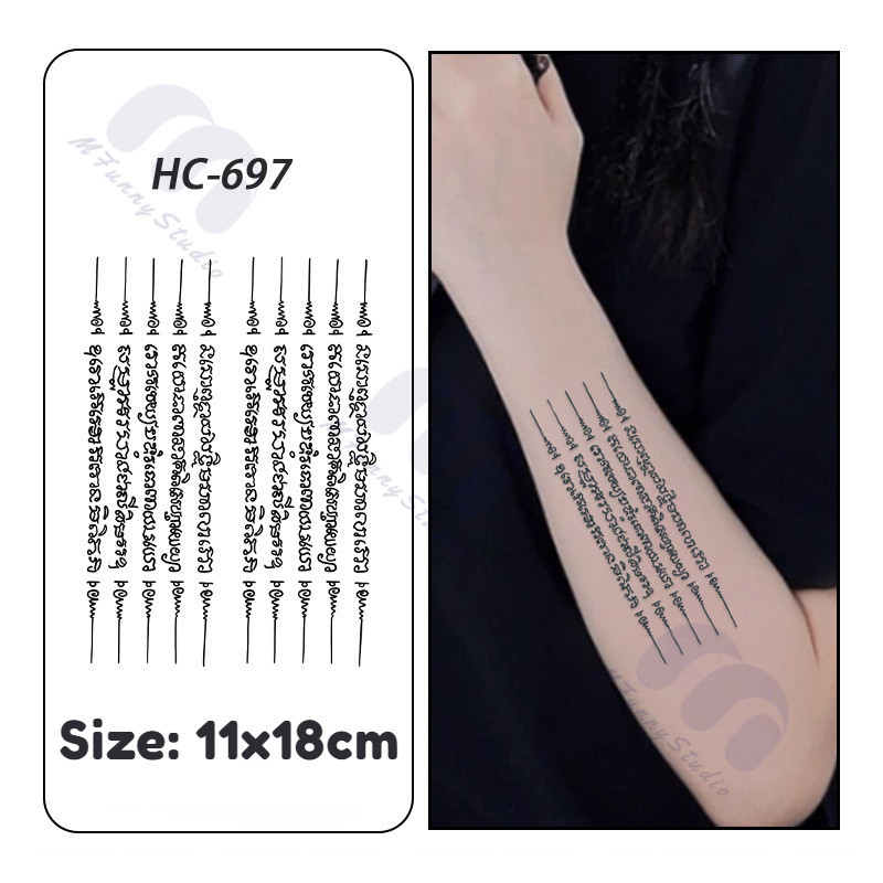 【MF Magic Tattoo】Temporary Tattoo Sticker Waterproof Long Lasting 15 ...