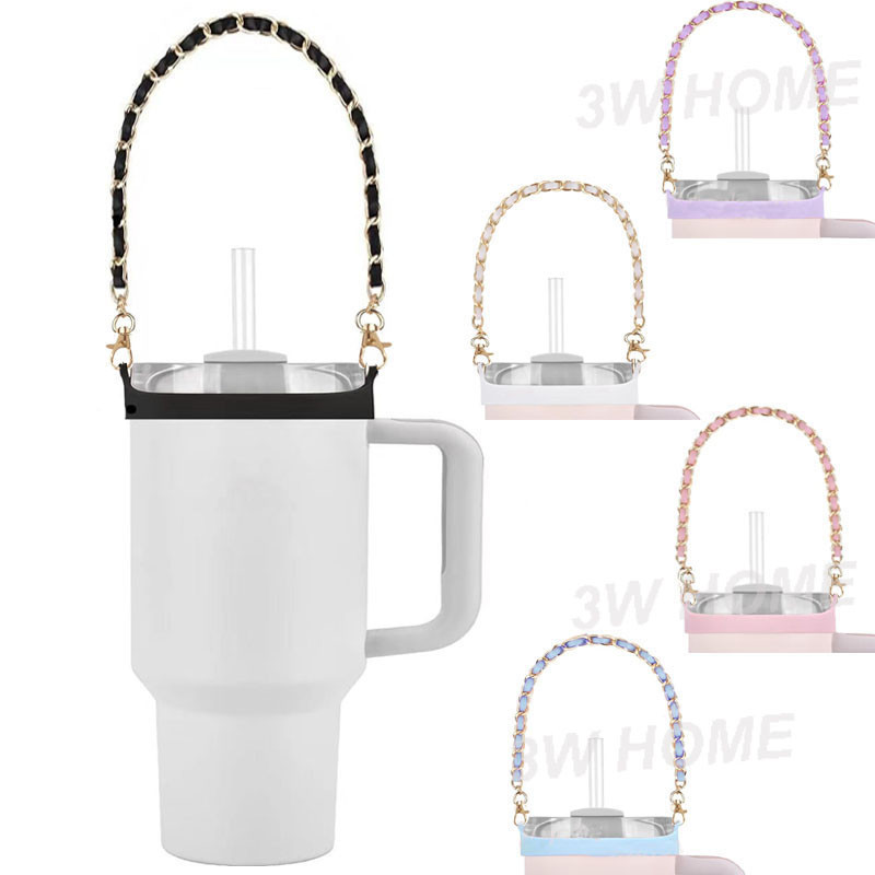 Pu Chain Silicone Strap for Stanly Tumbler, Silicone Water Bottle Sling ...