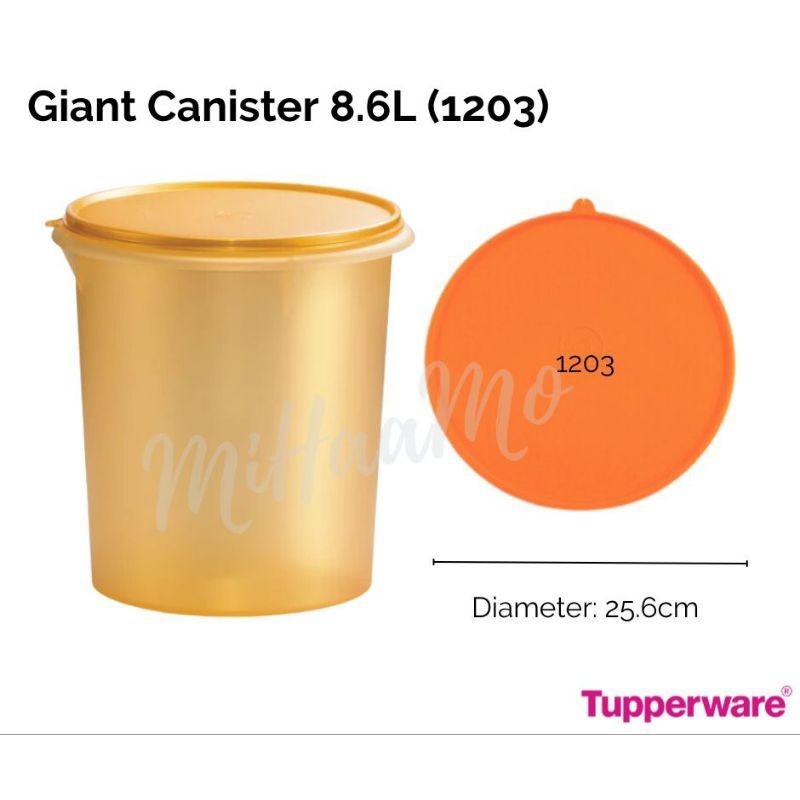 Tupperware Replacement Spare Parts 8.6L Giant Canister Seal Lid Penutup ...