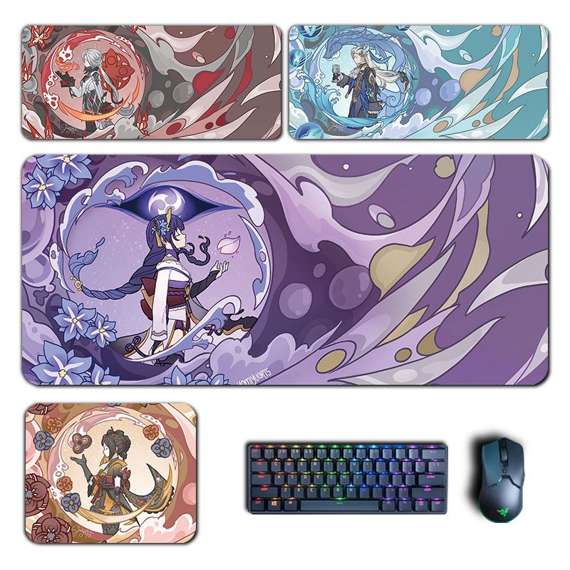 Genshin Impact Mouse Pad Arlechinno Chiori Ganyu Itto Ayaka Mousepad ...