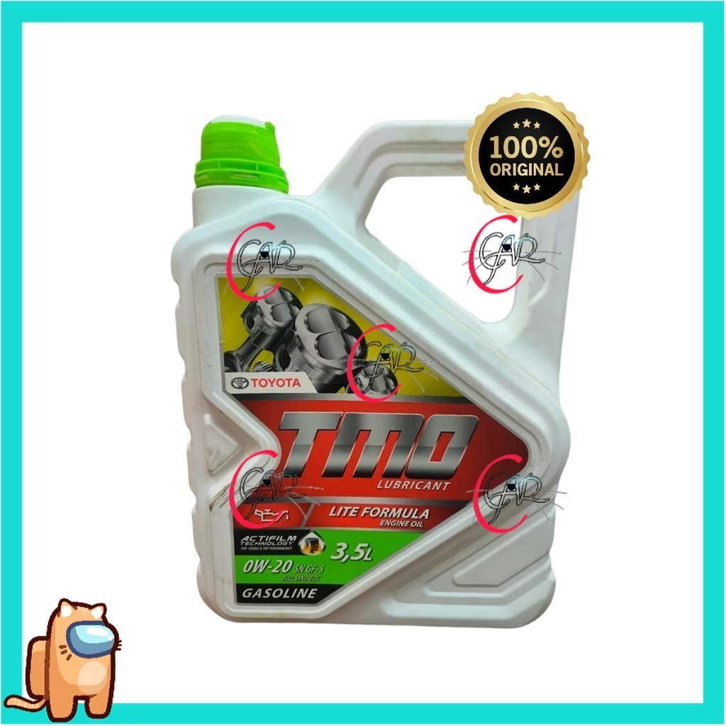 (MADE IN INDONESIA) 100% ORIGINAL TOYOTA TMO 0W20 3.5L ENGINE OIL 0W-20 ...