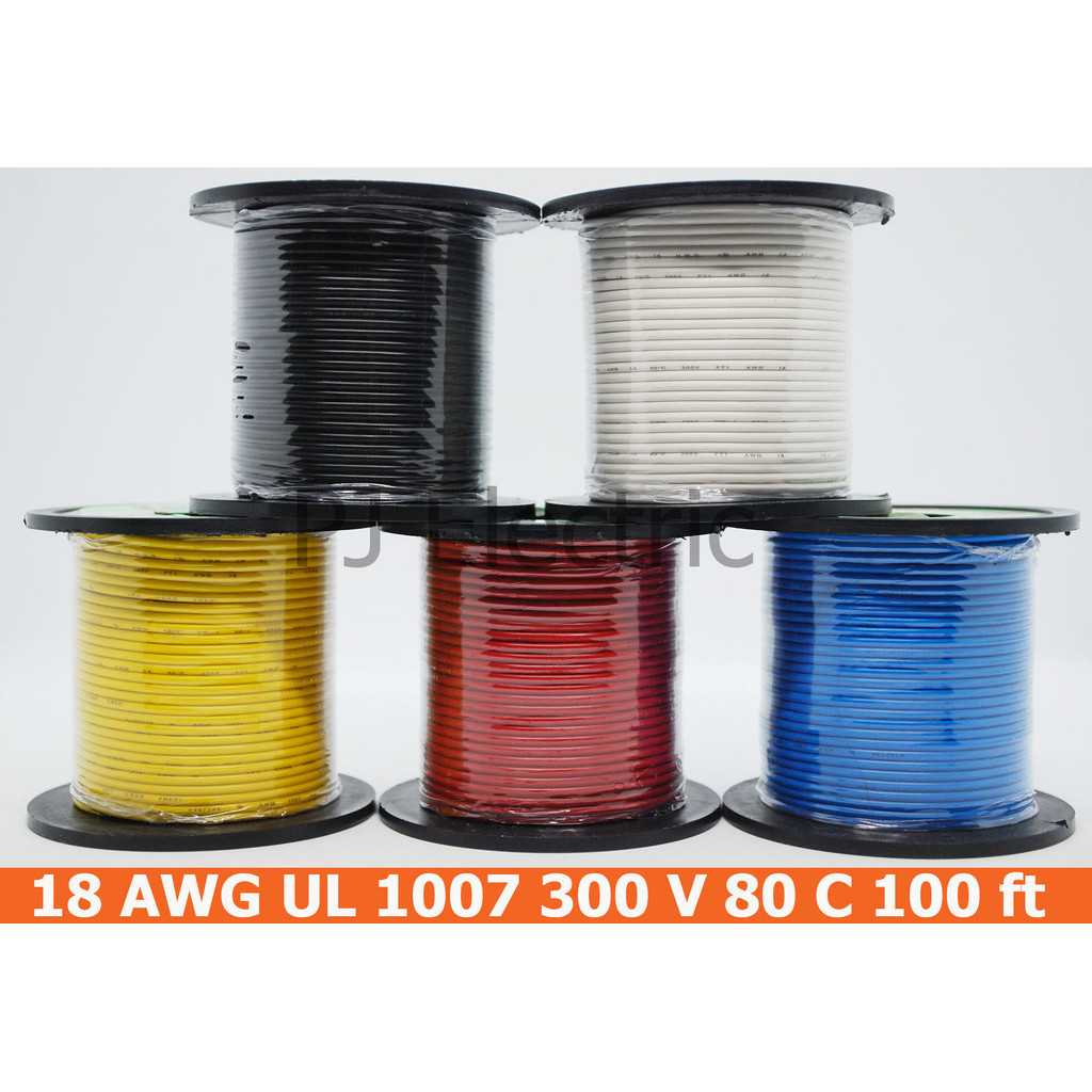 Flexible Wire 18 AWG (UL1007) For Internal Connection Of Electronic Equipment And General ...