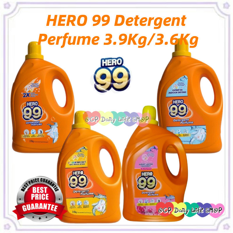NEW HERO99 Detergent Perfume 3.9KG/3.6KG Long Lasting Fragrance/ Odour ...