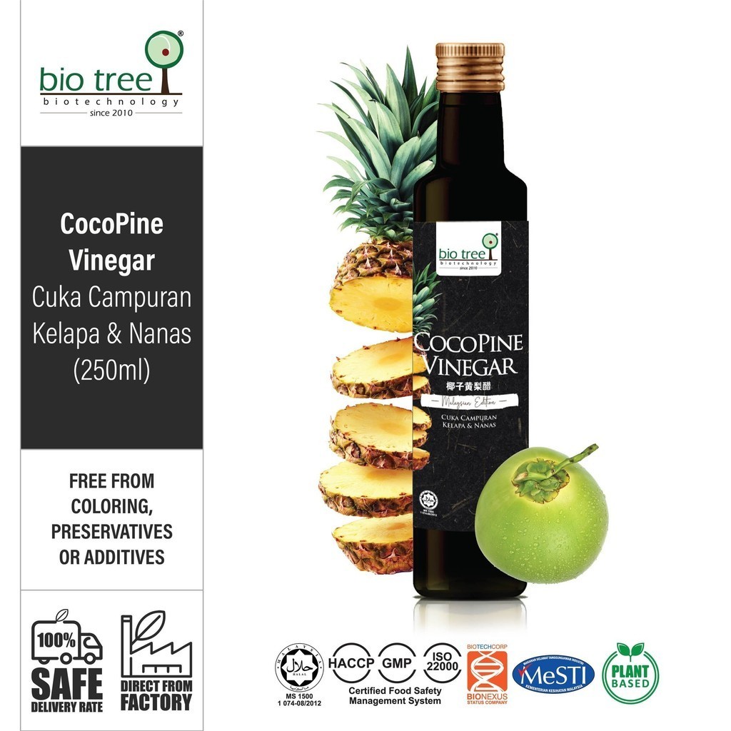 Bio Tree Cocopine Vinegar - Cuka Campuran Kelapa & Nanas 250ml ...