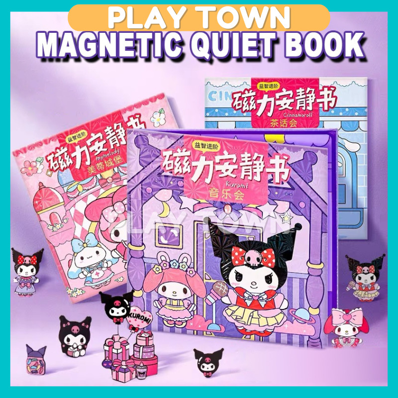 Upgraded Magnetic Quiet Book Educational Handmade Melody Cinnamoroll ...