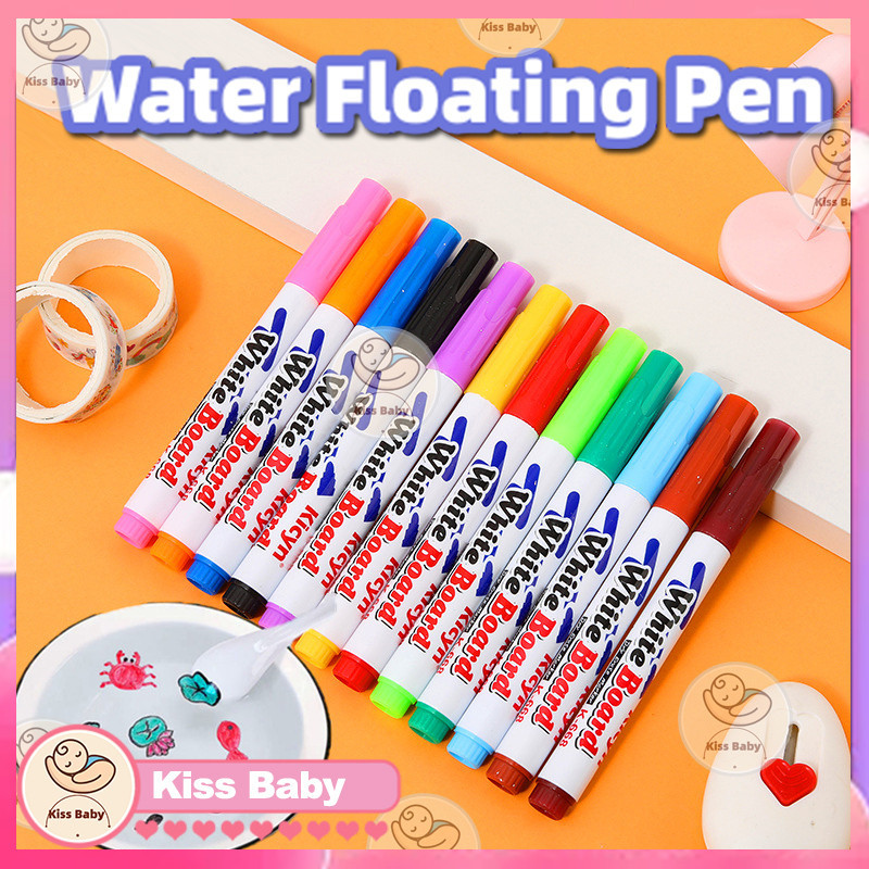 [READYSTOCK]12 Color Water Floating Pen Magical Water Painting Pen ...