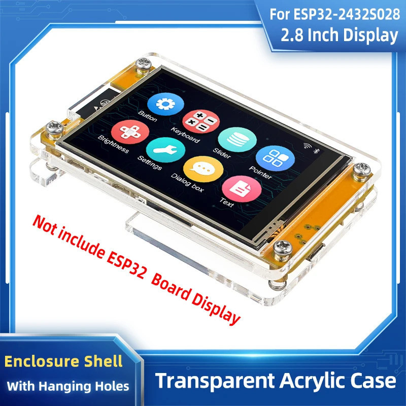 Acrylic Case for ESP32 Development Board 2.8 Inch Smart Display Touch Screen 240*320 LCD TFT for ...