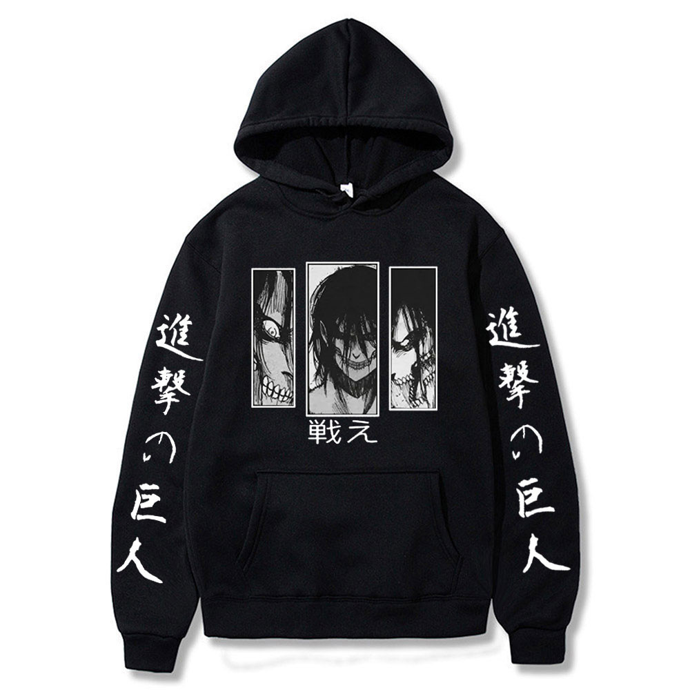 Funny Fit Body Attack On Titan Aot Vintage Eren Jaeger Graphic Big Size ...