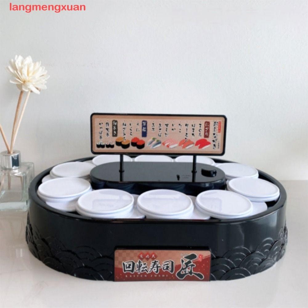 LANGMENGXUAN Automatic Rotating Dessert Table, With Conveyor Plastic ...