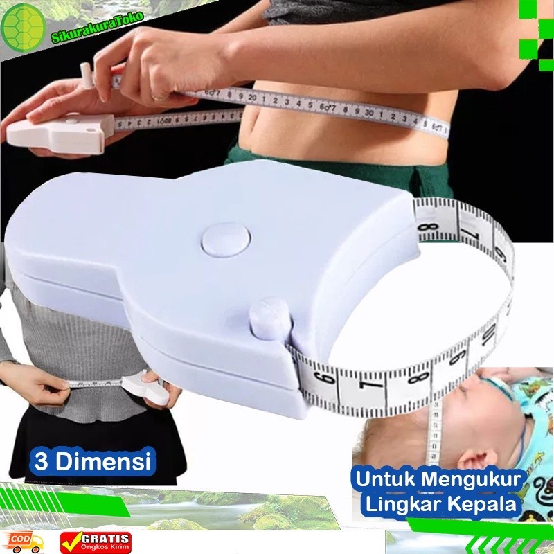 (SKN) Body Meter 150cm 3D Measuring Tool For Measuring Belly ...