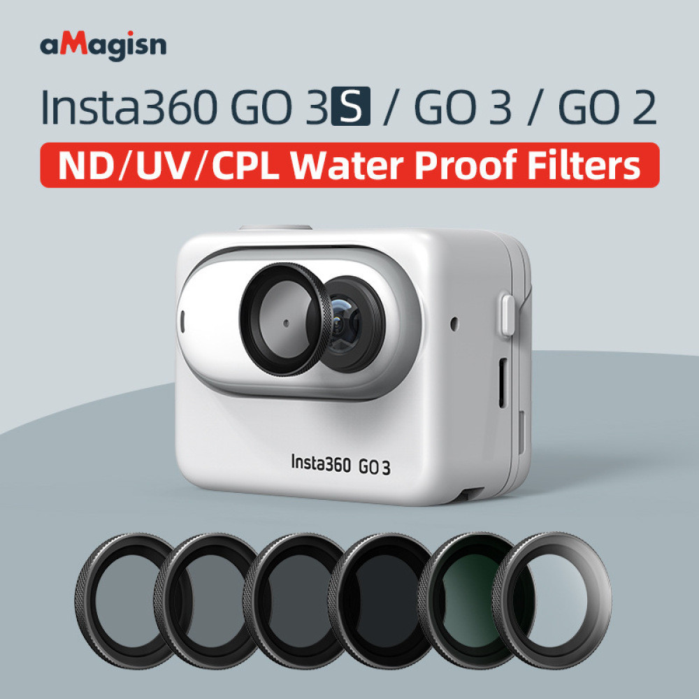 Compatible with Insta360 GO3S Waterproof Filters, GO3, GO2 ND Filter ...