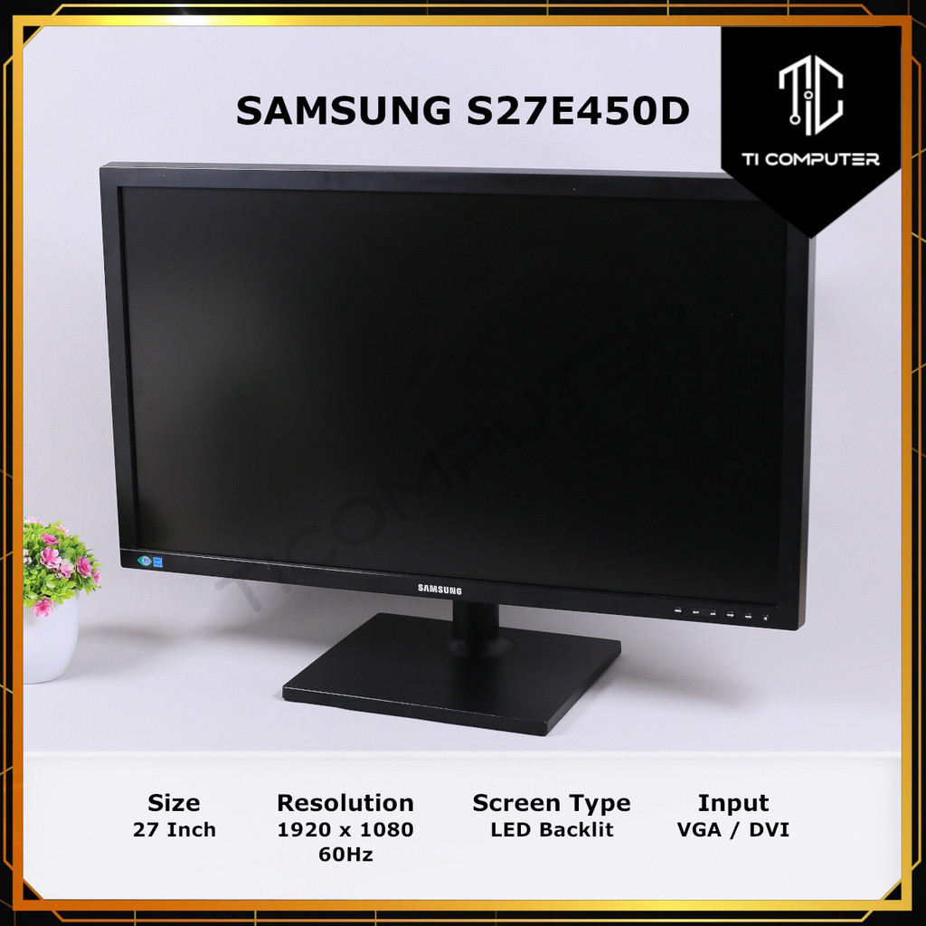 SAMSUNG S27E450D 27 inch LED 1080P FHD 60Hz VGA DVI Refurbished Monitor ...