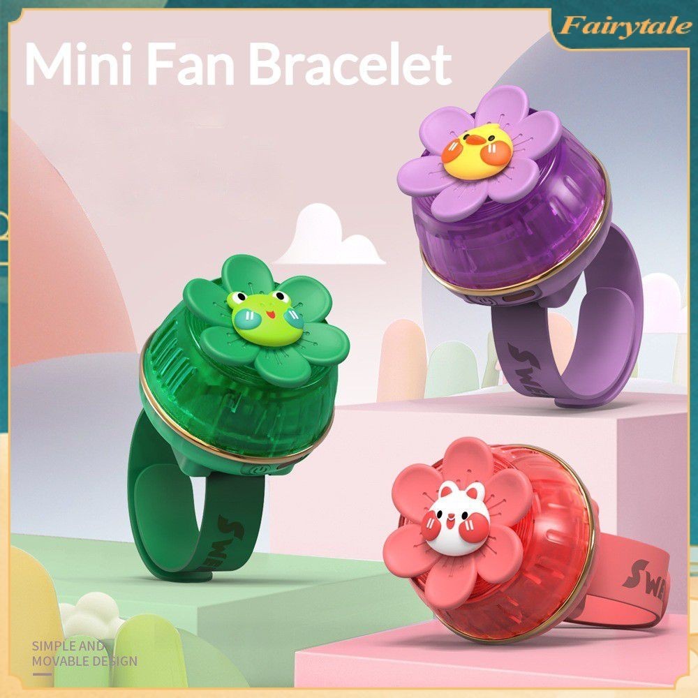 Mini Watch Fan New Cartoon Small Fan Usb Charging Portable Watch Fan ...