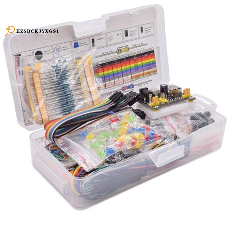 New Breadboard Set Electronics Component Starter DIY Kit with Plastic ...