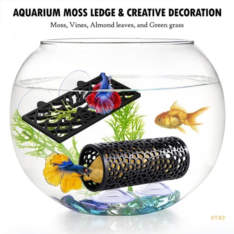 stay Betta Fish Shelter Tunnels Fish Resting Bed Aquariums Hideouts ...
