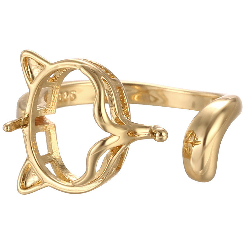 Ring Frame | Creative Personality Fox Ring Ring Frame Female DIY ...