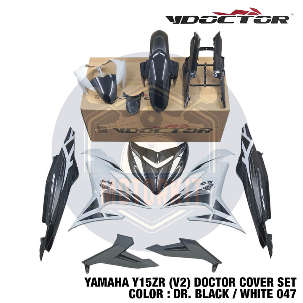 YAMAHA Y15 Y15ZR V2 SPECIAL CUSTOM COLOR BARU BODY COVER SET BLACK ...