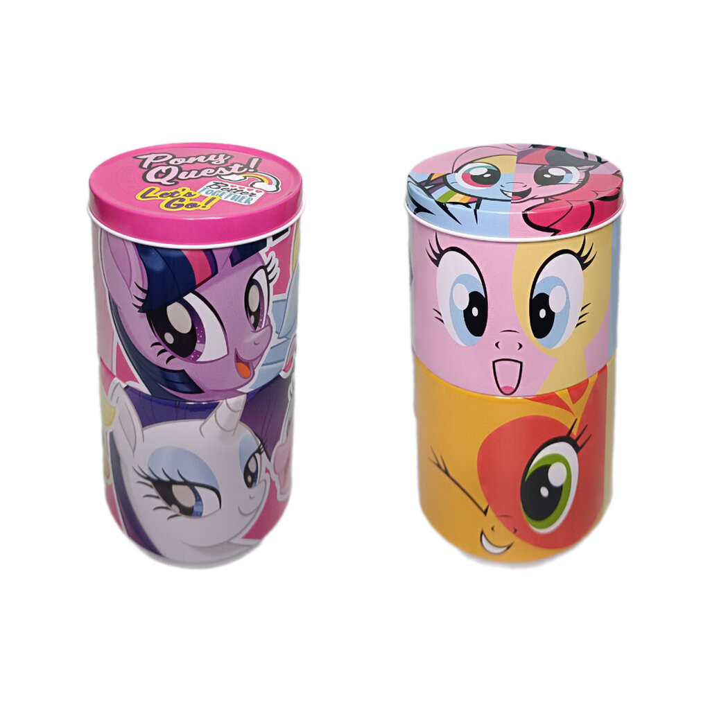My Little Pony Iron Box Can Be Separated Cylindrical Cartoon Tin Tower ...
