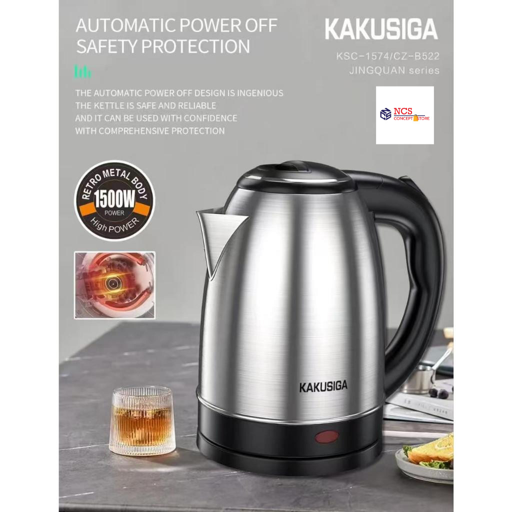 KAKUSIGA KSC-1574 Electric Kettle / 1.8 Little Capacity / Anti-dry ...