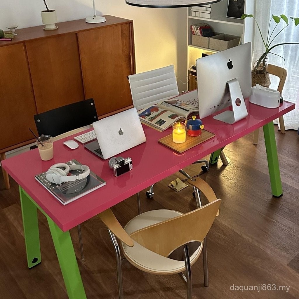 Memphis Desk Home Desk Rectangular Table Student Study Table Computer ...