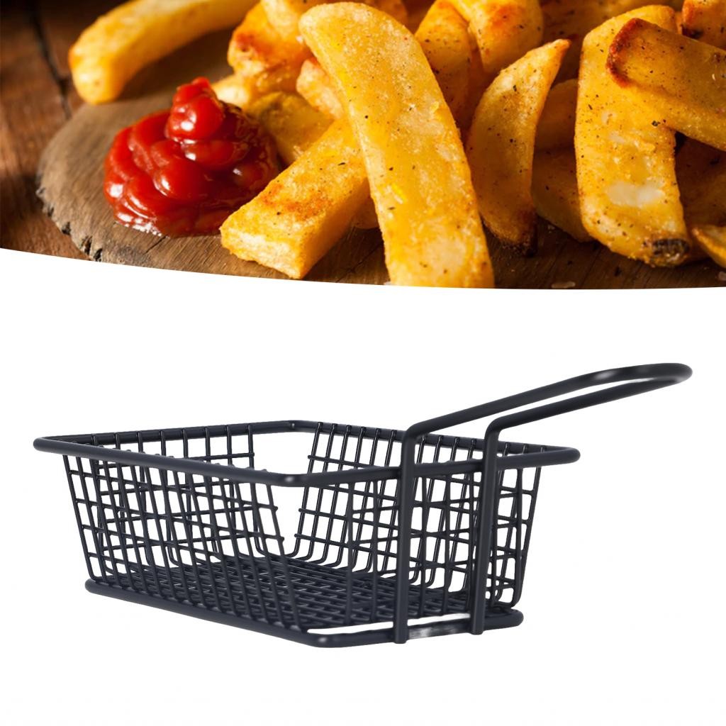 Hanhan1 Frying Basket Food Grade Stainless Steel Thick Frame ...