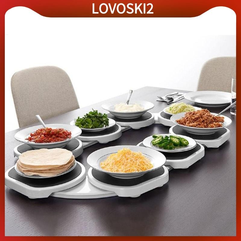 [LovoskiacMY] Rotating Lazy Tray Centerpiece Rotating Display Shelf for ...