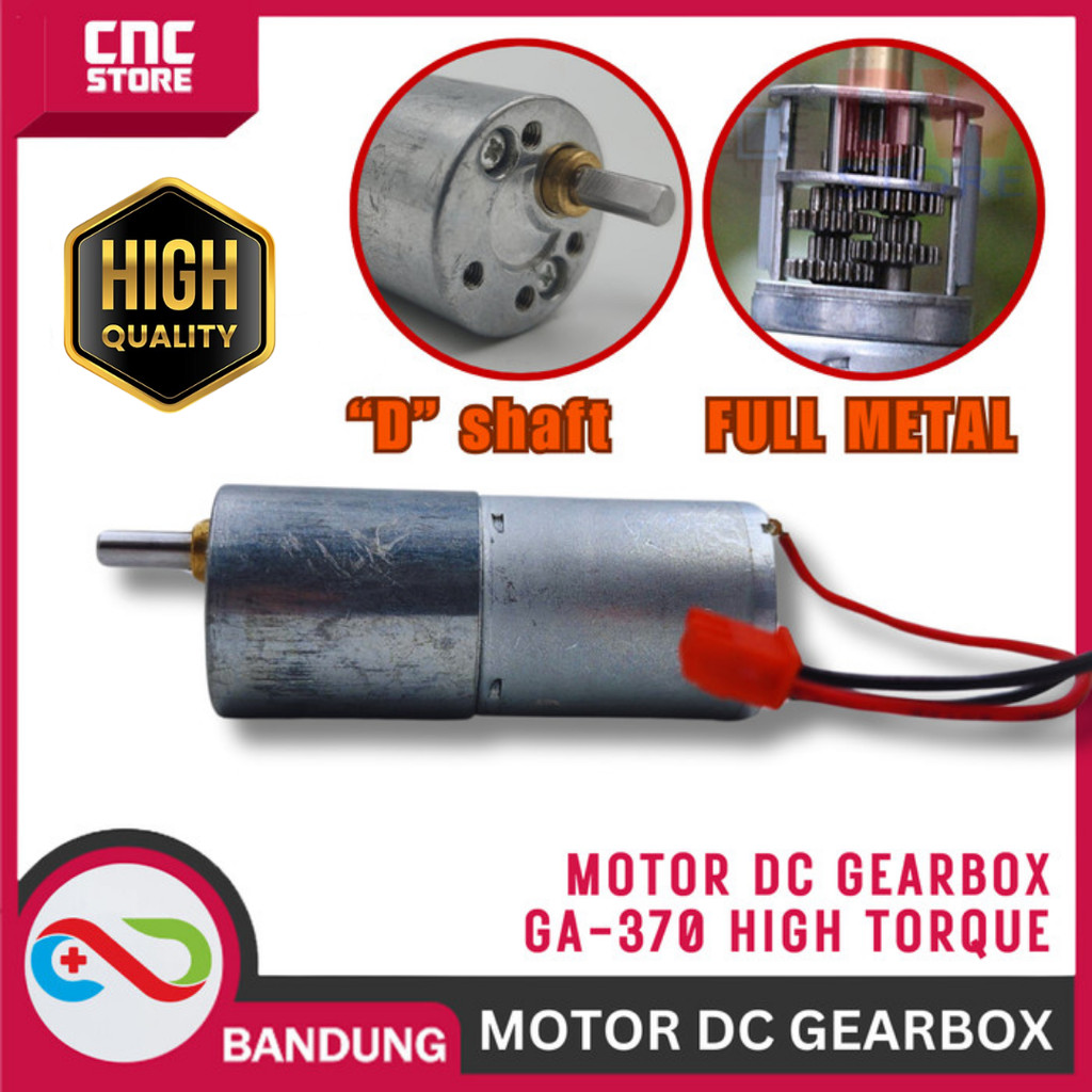 Gearbox DC Motor Gear Box High Torque DC Motor 3V-24V 25 GA-370 RS 370 ...