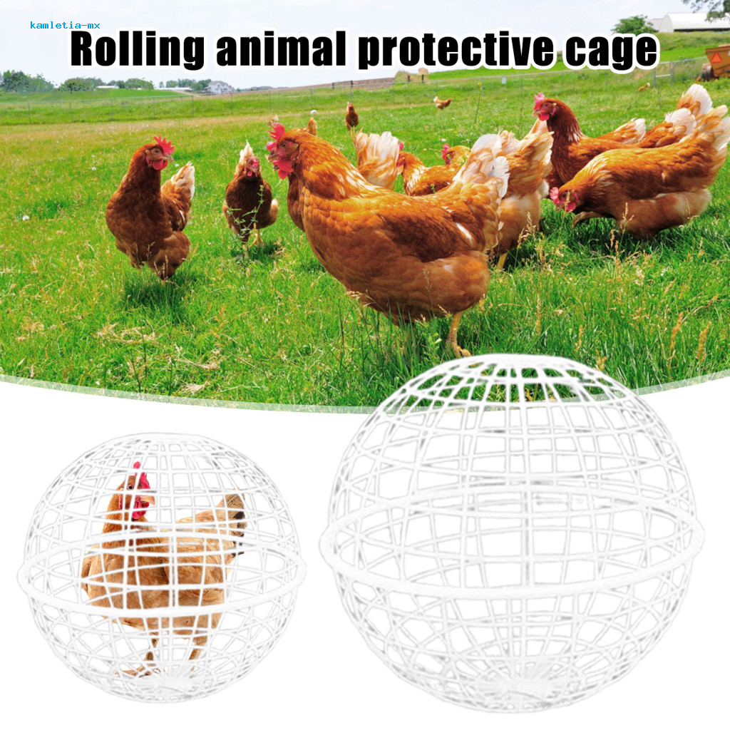 KA* Lightweight Chicken Cage Livestock Roaming Cage Portable Round ...