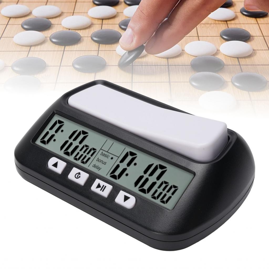 Onebuycart Chess Clock Professional Digital Timer for Board Games Adjustable Volume Battery ...