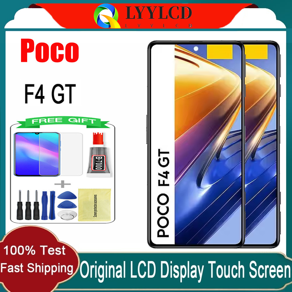 Original AMOLED Poco F4 GT 21121210G LCD Display Touch Screen With Frame Replacement | Shopee ...