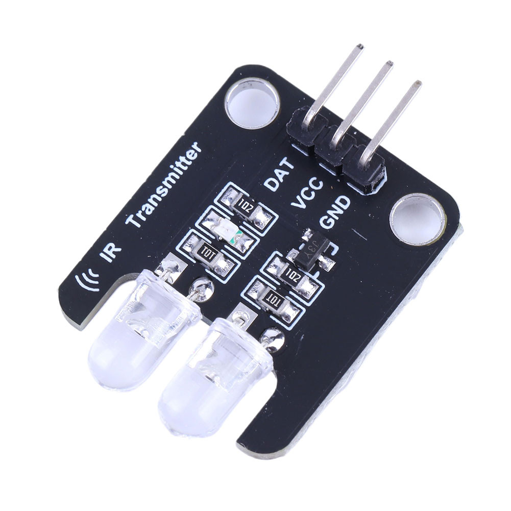 Arduino-Compatible Dual-Tube IR Transmitter Module for Remote Control ...