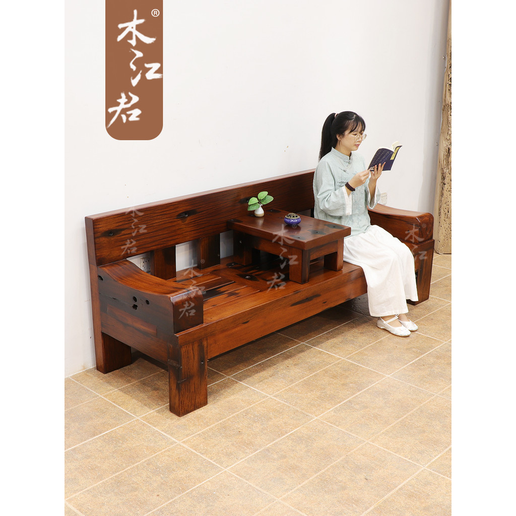 Mujiang Jun Bot Lama Kayu Arhat Katil Sofa Malas Chaise Lounge Kerusi ...