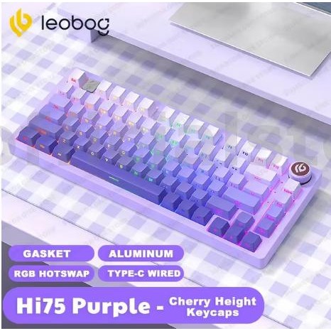 LEOBOG Hi75 81-Keys Wired Mechanical Gaming Keyboard with Multimedia ...