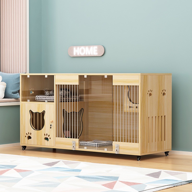 Vila Kucing Kayu Pejal Kabinet Asuhan Kucing Sangkar Kucing Kabinet ...