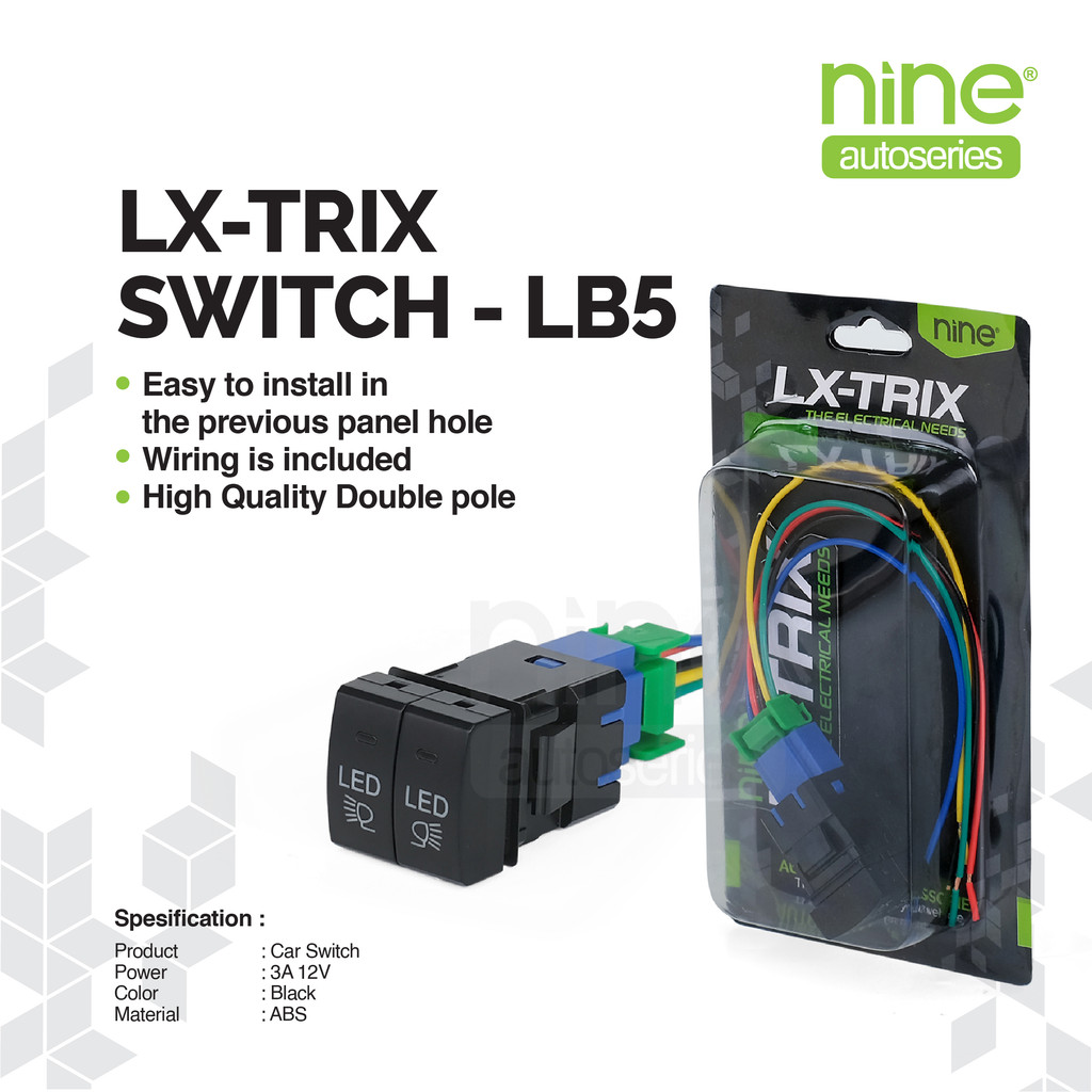 Lx-trix Electric Car Switch 2 Modes Toyota Raize EV Car LB5 Foglamp ...
